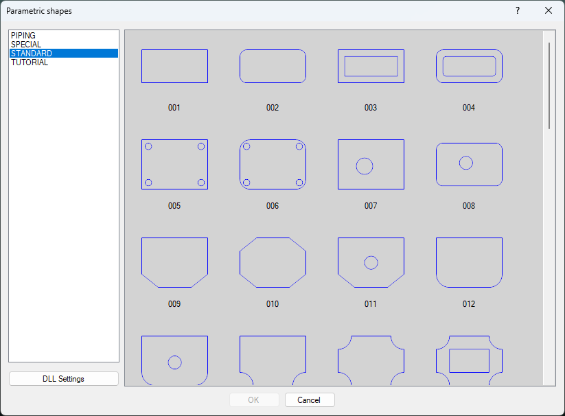 Add DLL to Parametric shapes in IGEMS – IGEMS Support center
