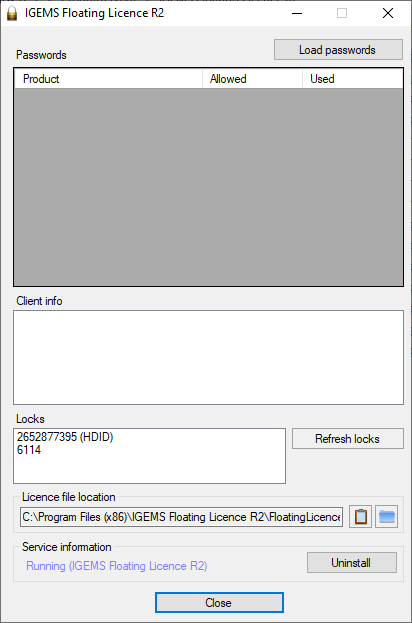 Install Floating License (USB license) – IGEMS Support center
